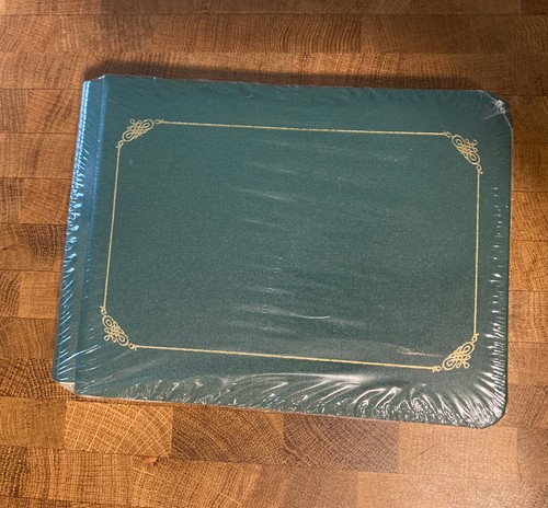 NEW-Creative Memories Dark Green Gold Scrolls Photo Album ScrapBook 6 x ...