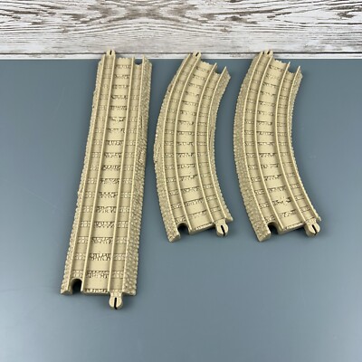 Thomas the Train & Friends Trackmaster Brown Track 3 Piece Straight And ...