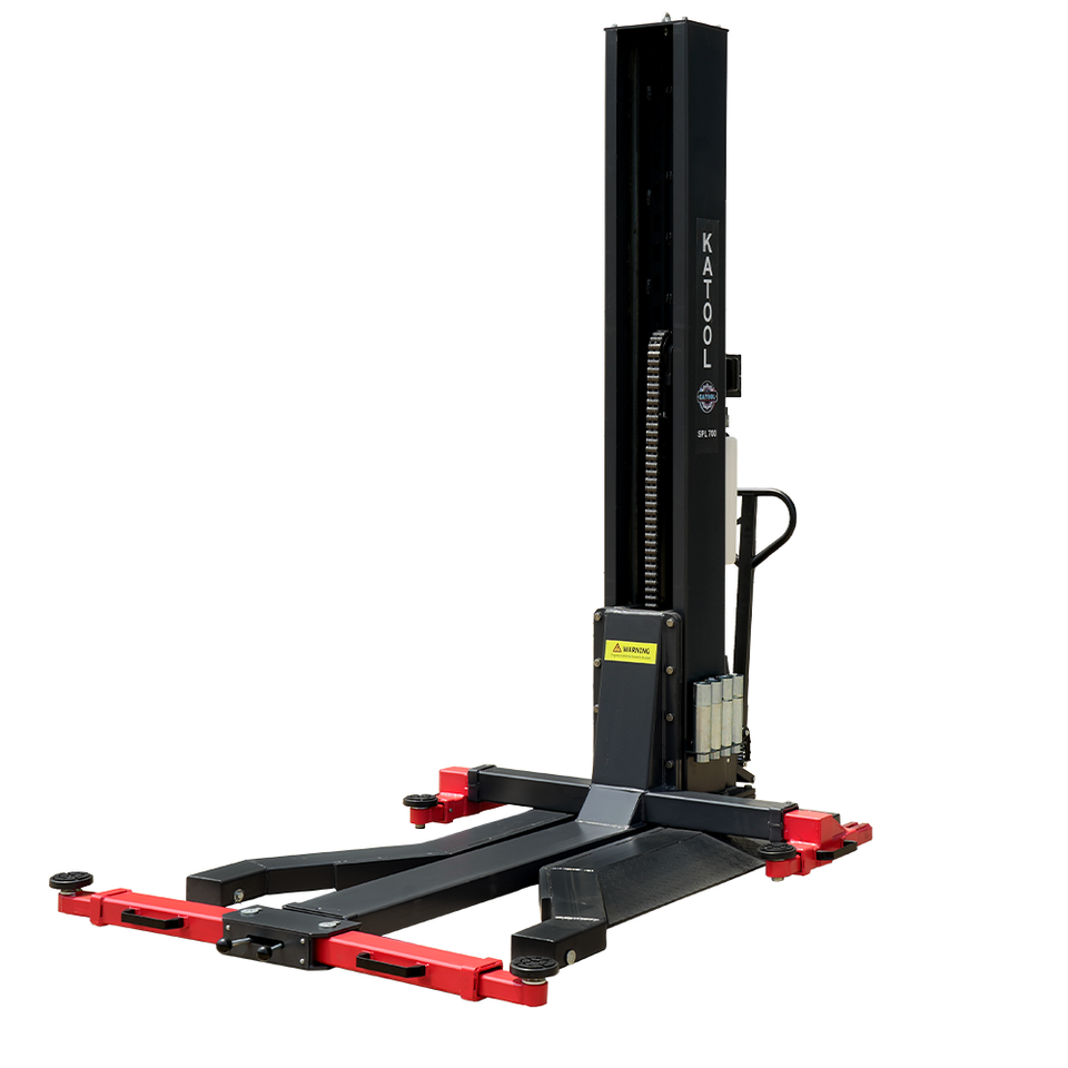 Motooltech SPL700 7000lbs Single Post Lift 110v Hydraulic Portable Lift ...