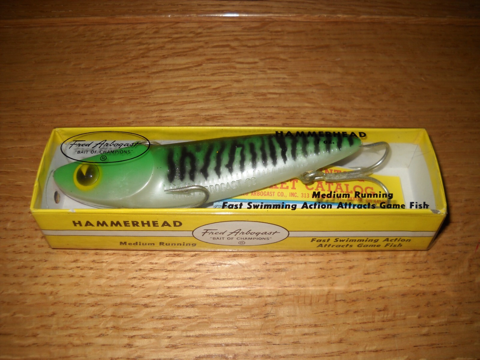Vintage Fred Arbogast Hammerhead 1 oz. Lure - New in Box #2630 | eBay