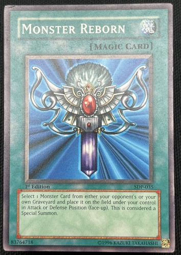 Yugioh! Monster Reborn - SDP-035 - 1st Edition MP | eBay
