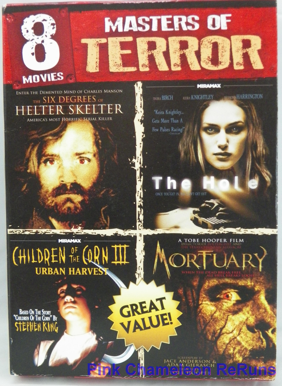 Masters of Terror: 8 Horror Movies [2 DVD Discs] Halloween Fun ...