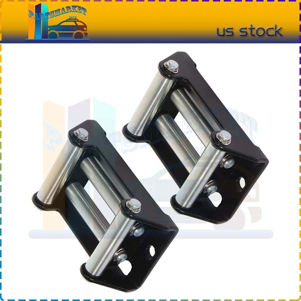 Heavy Duty 4 Way Roller Fairlead 4-1/4'' Roller Cable Guid for Winches ...