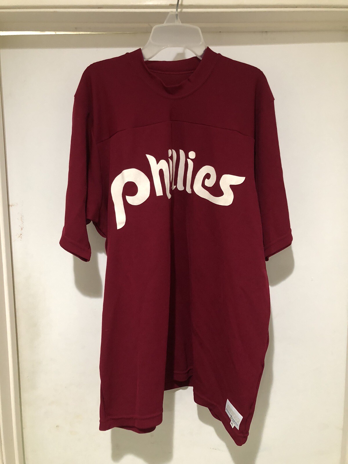 Vintage 80s Philadelphia Phillies Medalist Sand-Knit Baseball Jersey XL ...