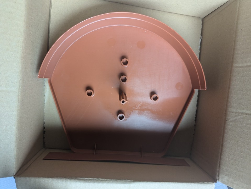 ROOFTEC | Roof Dry Verge End Cap Gable Kit Universal Plastic Tile Cap ...