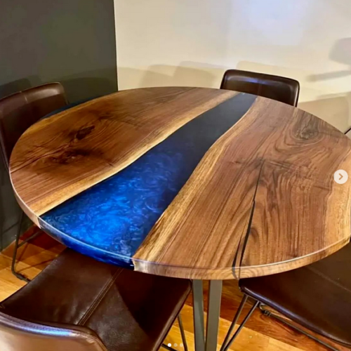 48" Custom River Coffee Table Top /Epoxy table Top/acacia wooden epoxy ...