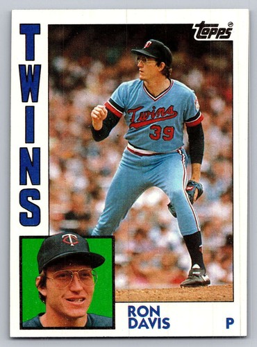 1984 Topps #519 Ron Davis Minnesota Twins | eBay