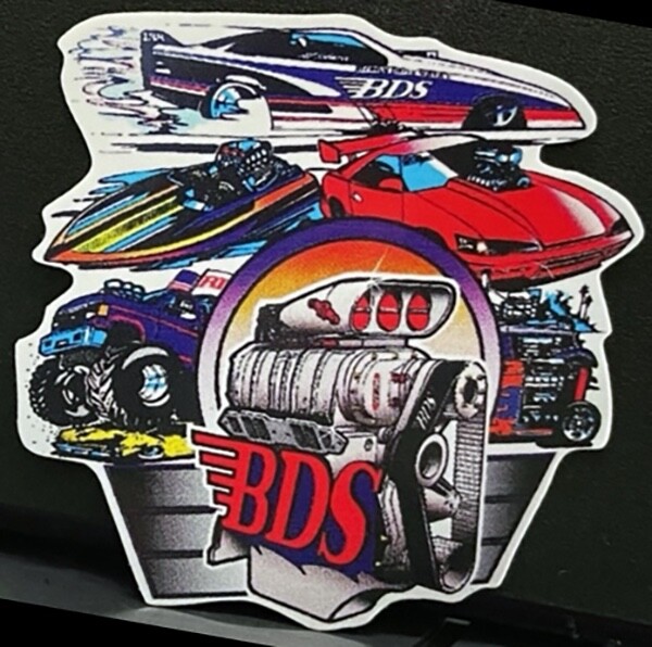 "VRHTF NHRA "BDS" BLOWER DRIVE SERVICE" 4" X 4" DIE CUT STICKER | eBay