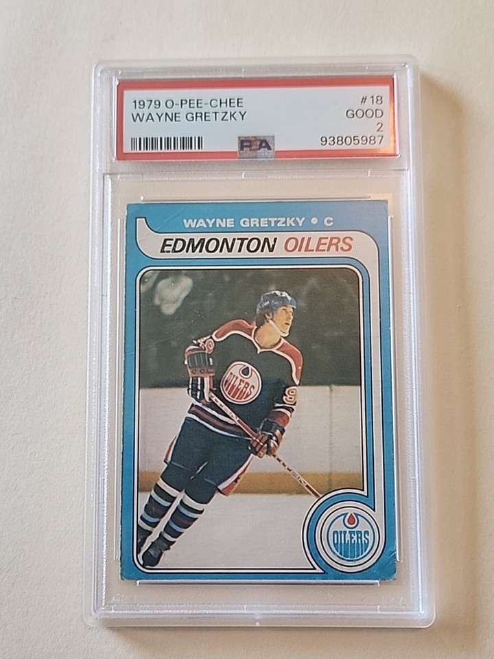 1979 O-Pee-Chee Wayne Gretzky rookie card #18 - PSA 2 THE GREAT ONE ...