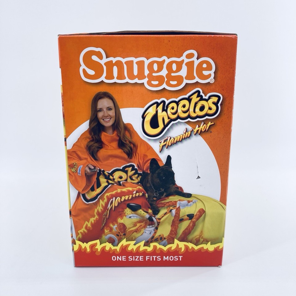 Snuggie Blanket With Sleeves Adult Flamin' Hot Cheetos Edition Orange ...