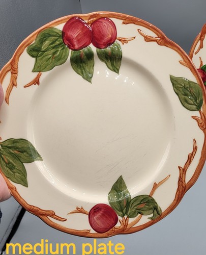 Vintage Franciscan Apple Pattern Earthenware Dinnerware 7 piece set | eBay