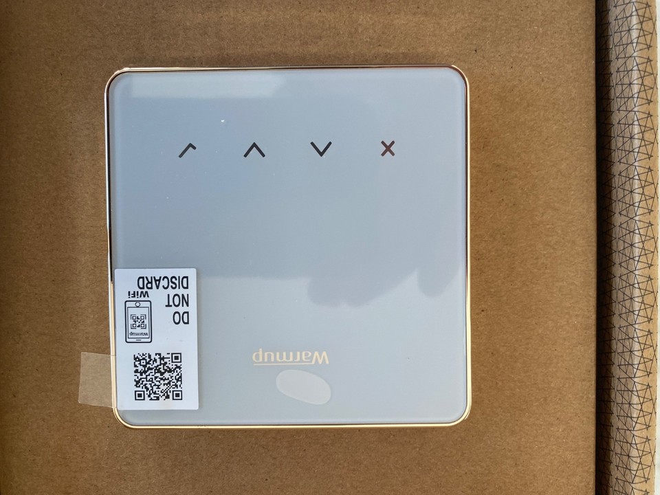 Warmup Element WiFi Light Thermostat - White & Rose Gold (ELM-01-WH-RG ...