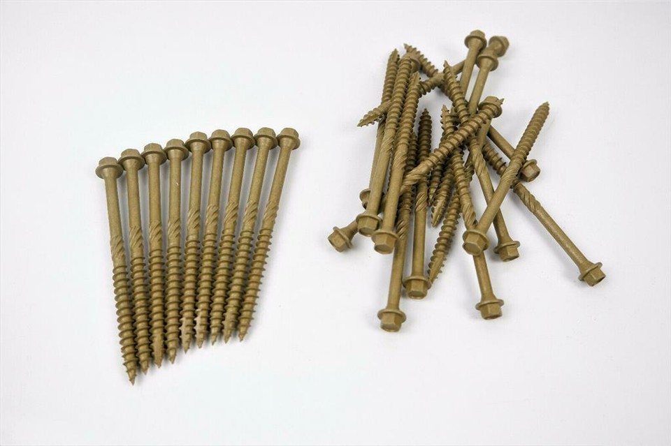 HEX HEAD LANDSCAPE SCREWS SLEEPER DECKING FIXING TIMBERFIX TIMBERLOK IN ...