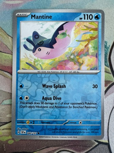 Mantine Reverse Holo English Pokemon TCG BKBU395 | eBay