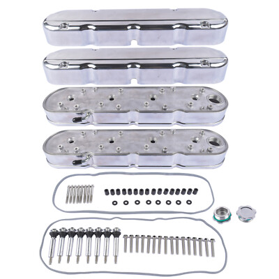Polished Engine Valve Covers for Chevy GM LS LS1 LS2 LS3 LS6 LS7 293 ...