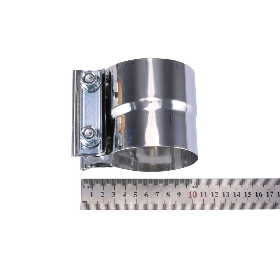 2Pcs 3" Stainless Exhaust Band Clamp Step Clamps for Catback Muffler ...