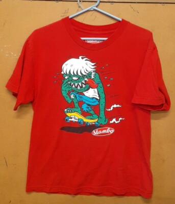 Mambo Australia Skateboard T-shirt Farting Dog Logo XL boys monster ...