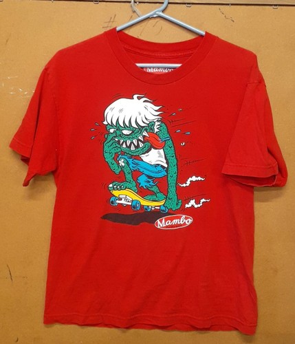 Mambo Australia Skateboard T-shirt Farting Dog Logo XL boys monster ...