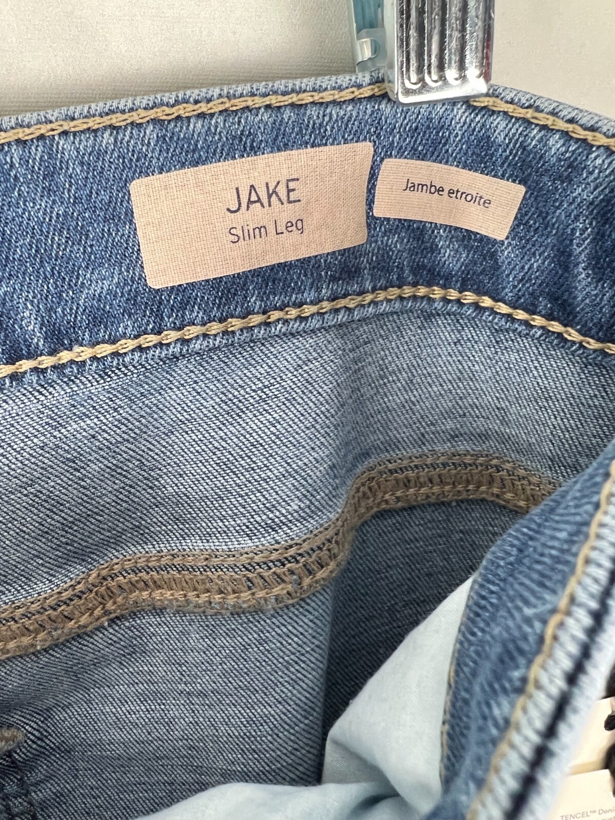 $148 NEW Mavi Jeans JAKE Slim Leg Stretch Light Brushed Feather Blue Sz ...