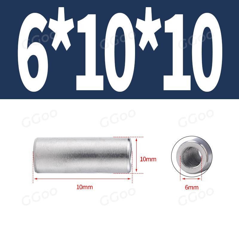 M3 - M20 INTERNAL THREADED SLEEVE ROD BAR STUD ROUND CONNECTOR NUT BOLT ...