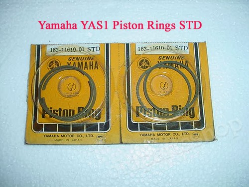 Yamaha YAS1 Piston Ring STD x2 NOS YAS1C AS1 Standard Size RINGS 183 ...