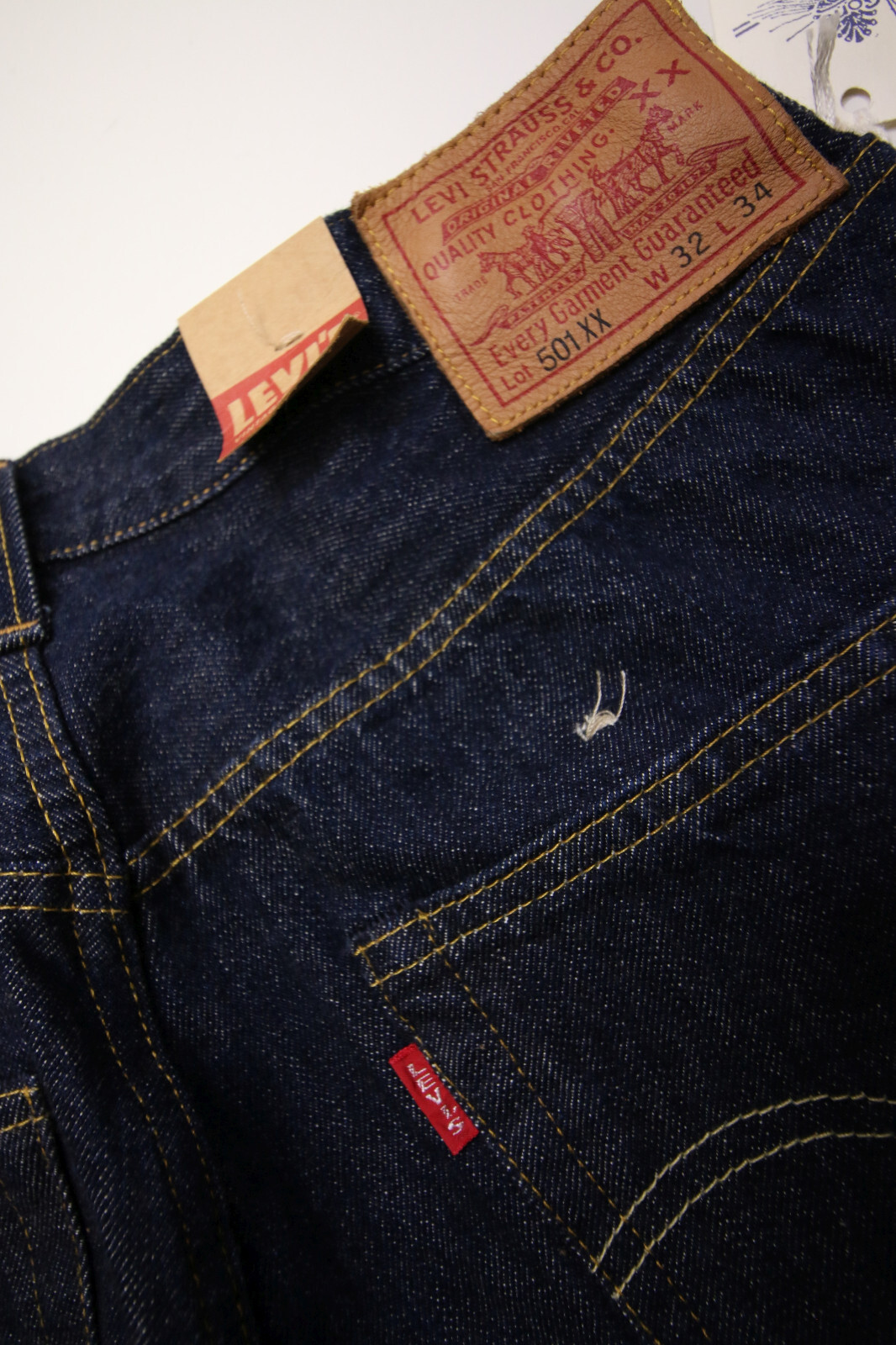 LVC Levi's Vintage Clothing Big E 1947 Dark 501XX Con… - Gem