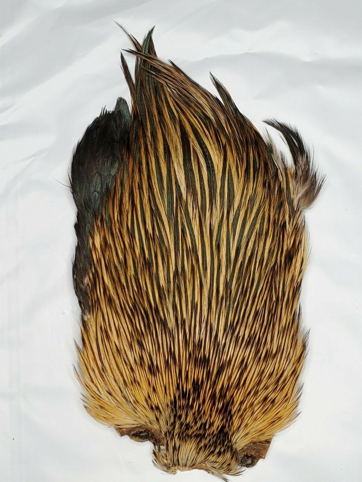 INDIA ROOSTER NECK Nimrod's Tackle Hackle Feather Fly Tying Material ...