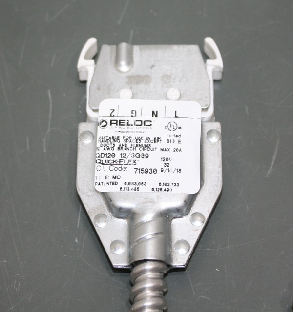 108 Reloc Quick-flex QD Drop Cable Acuity Lithonia Qd120 12/3g09 M10 ...