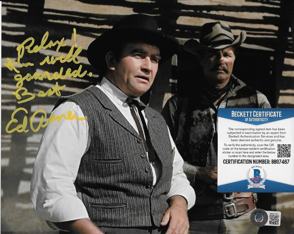 ED ASNER Signed Autographed 8x10 Photo Beckett BAS COA El Dorado Bart ...