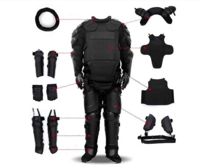Full Tactical Police Body Protective Anti Riot Armor Suit Emergency ...