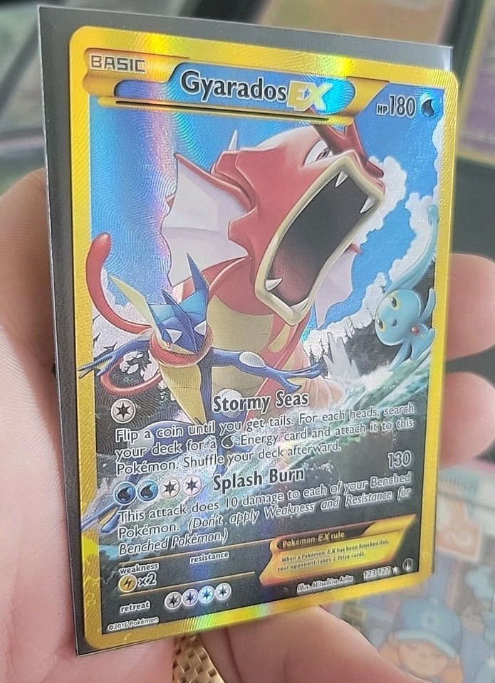 Gyarados EX 123/122 XY Breakpoint Secret Rare Full Art Pokemon Card NM ...