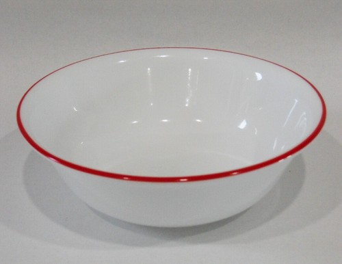 1 Corelle RED RIM 18-oz SOUP CEREAL BOWL Winter Holly /Hot Dots ...