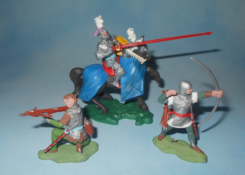 Vintage 1960s Britains Plastic Swoppet Medieval Knights Lot of 3 Different | eBay