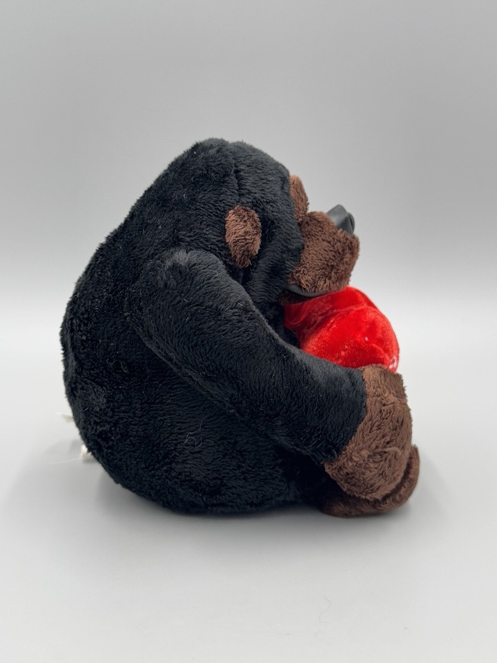 Small Gorilla Plush 5.5” Stuffed Animal Monkey Ape Holding Heart Atico ...