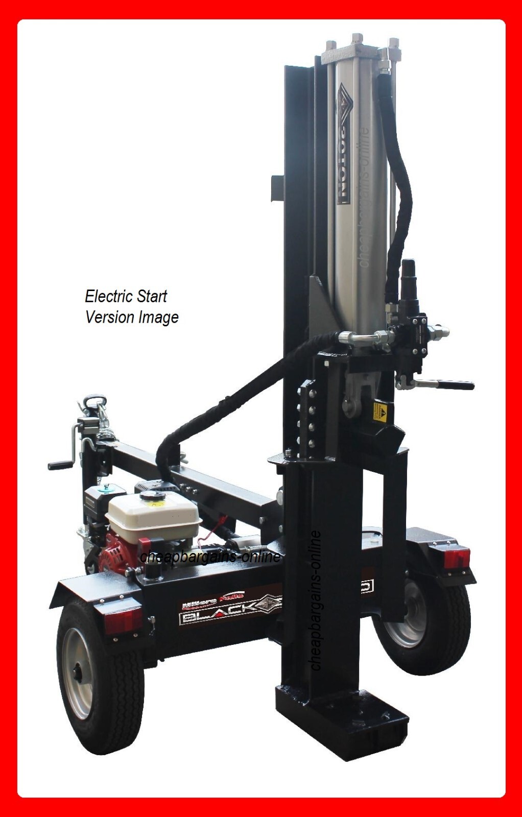 30 TON LOG SPLITTER HONDA ENGINE HYDRAULIC WOOD SPLITTER HORIZONTAL ...