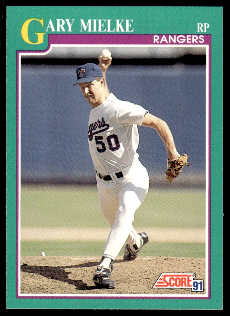 1991 Score Baseball Card Gary Mielke Texas Rangers #167 | eBay