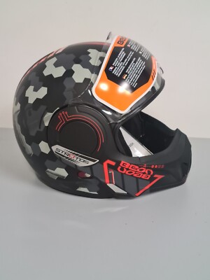CASCO BEON MODULARE FLIP UP STRATOS ABS DV MATT BLACK/GREY XL ECE 22-06 ...