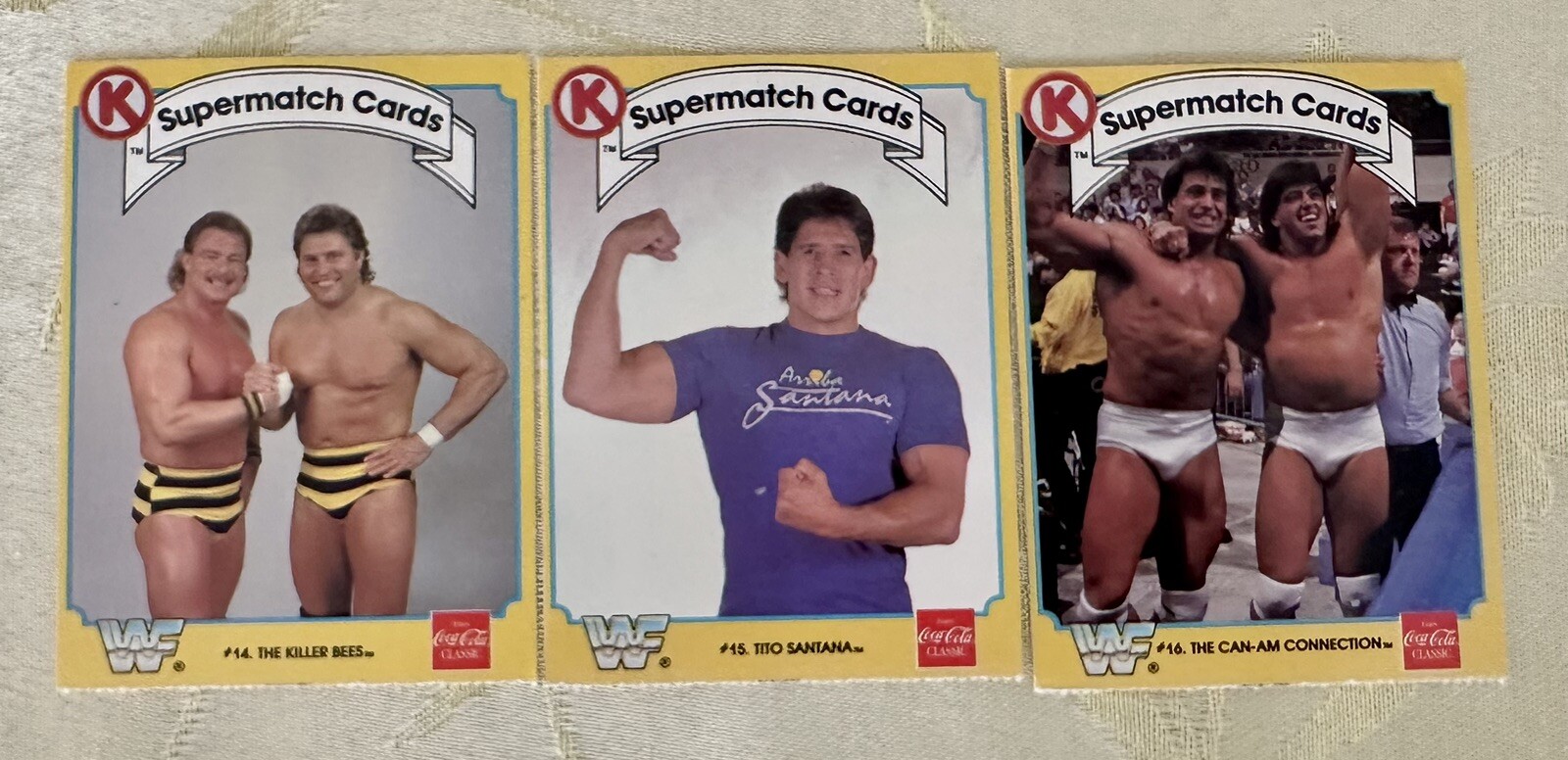 Lot of 3 1987 Circle K Supermatch WWF Wrestling Cards #4 | eBay