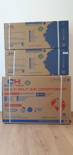 C&H MultiSplit Klimaanlage inverter R32 2x2,2 kW Wärmepumpe -22C° | eBay.de