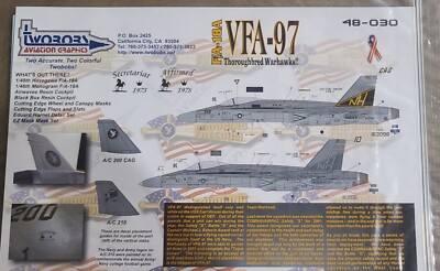 Two Bobs F-18C VFA-97 Warhawks #48030 $3.50 shipping any zip code! | eBay