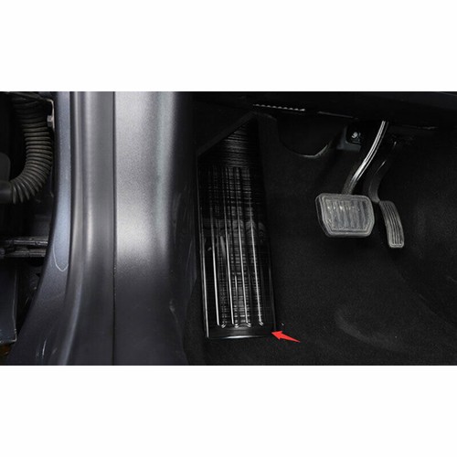 Fit For Tesla Model 3 2017-2021 Black Titanium Footrest Pad Pedal Cover ...