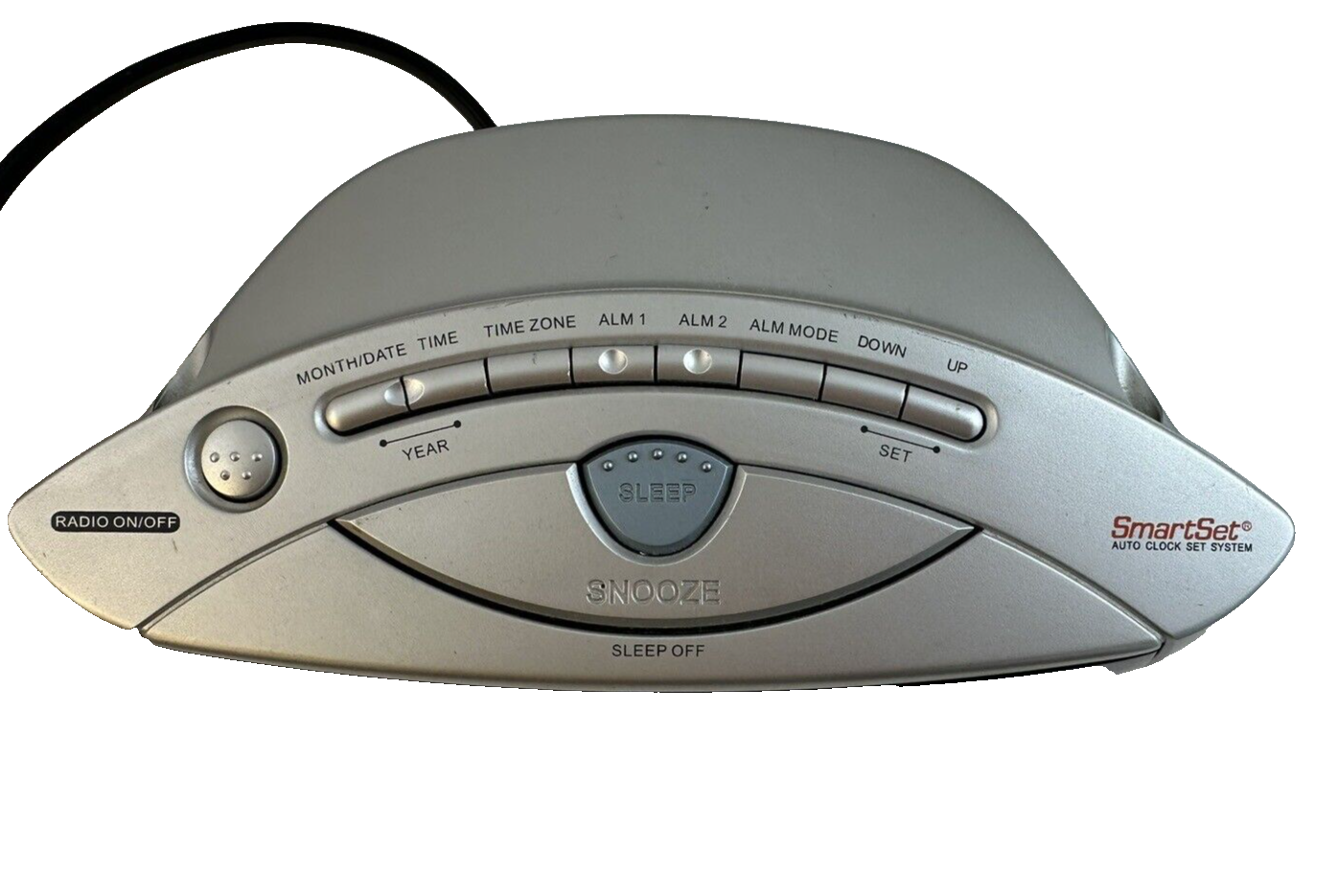 EMERSON RESEARCH SMARTSET AUTO CLOCK RADIO CKS3029 AM FM ALARMS AC120V ...