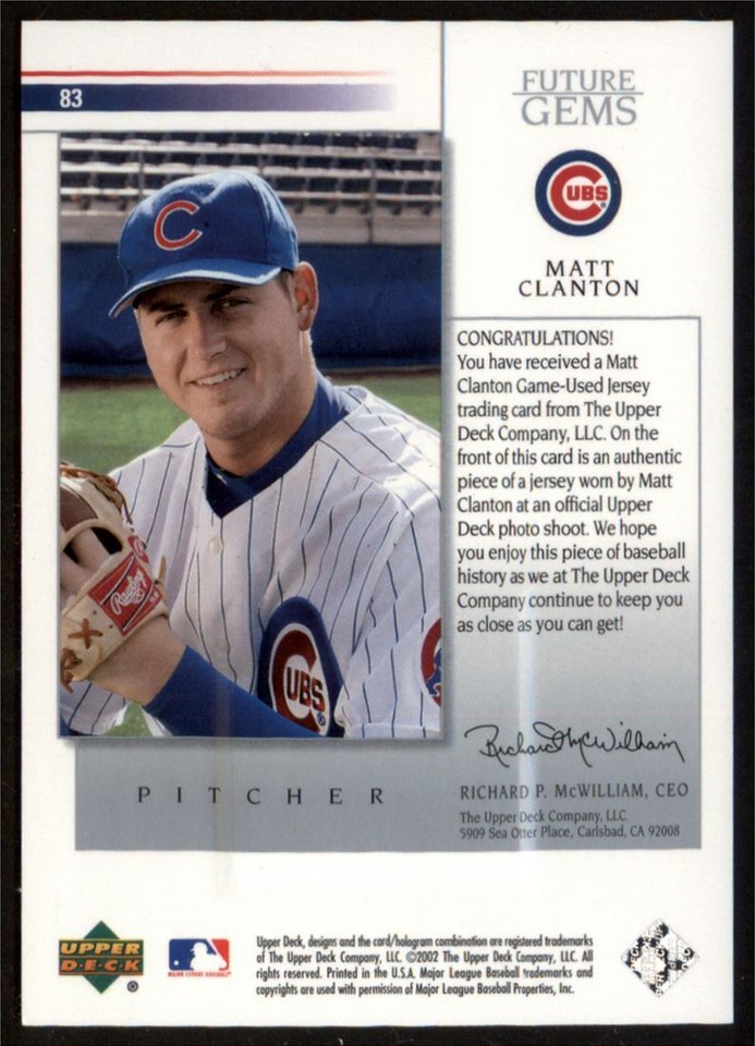 2002 Upper Deck Matt Clanton Tampa Bay Rays #83 | eBay