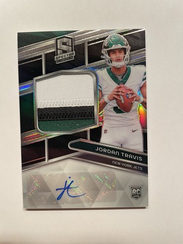 2024 Panini Spectra Jordan Travis RC Rookie Patch Auto RPA /99 New York ...