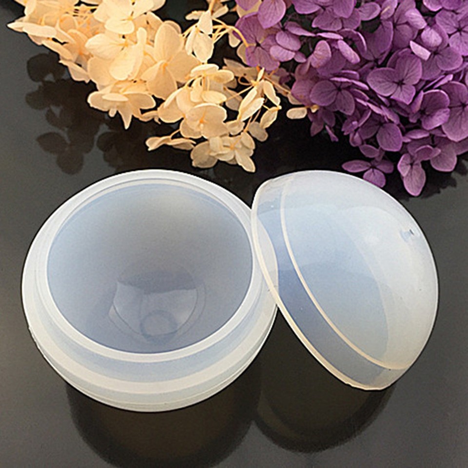Transparent Sphere Moulds Silicone Dried Flower Trays Crystal Glue Mold ...