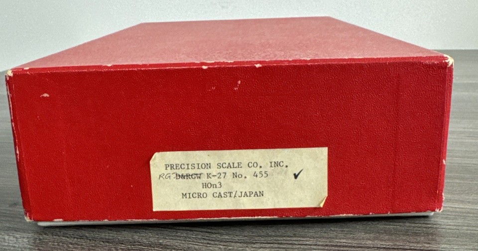 Precision Scale HOn3 Brass K-27 RGS #455 - Pro Painted/Weathered & Post ...