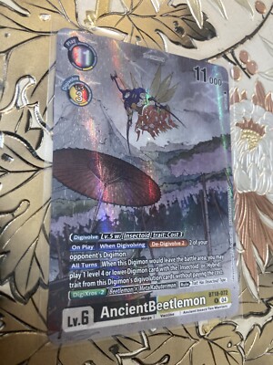 Digimon Card Game AncientBeetlemon Alternate Art Foil BT18-072 Tamers ...