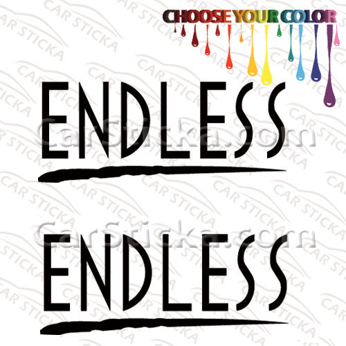 2 of 8" Endless Brakes /B aftermarket performance car vinyl sticker ...