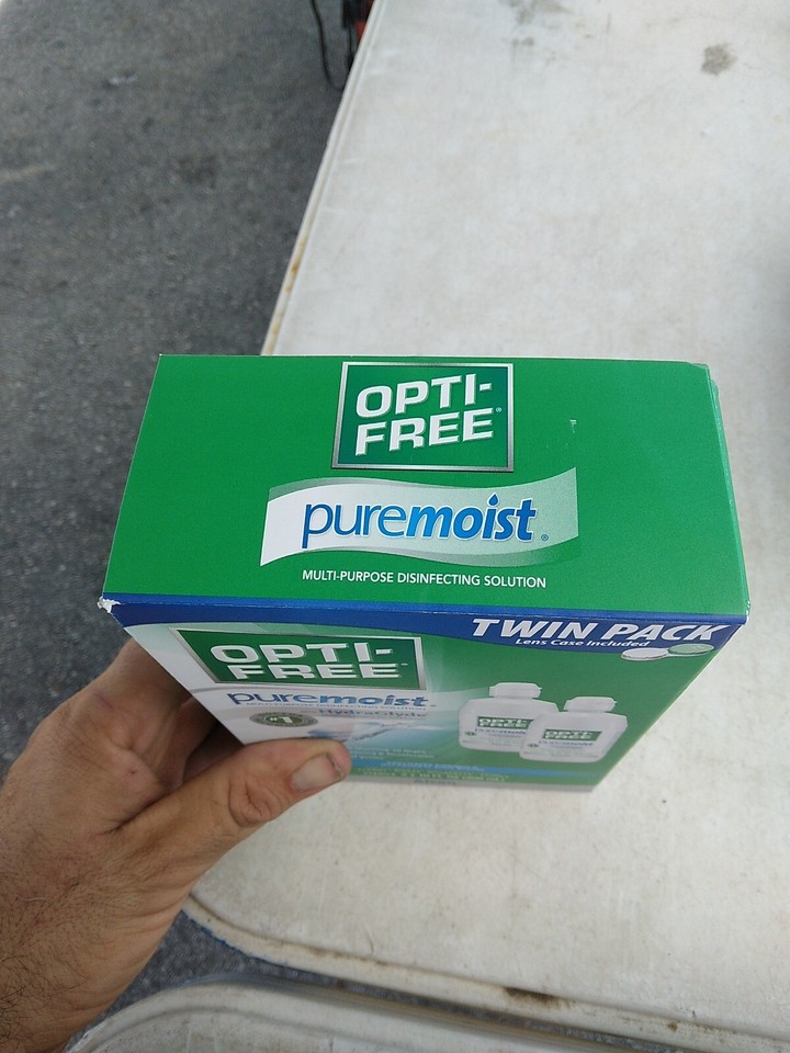 Opti-Free Pure Moist Contact Lens Solution Twin Pack, 2 x 10 oz | eBay