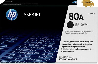 TONER ORIGINALE HP 80A CF 280A LASER 400 M401/425 2.700 PAGINE BK NERO ...